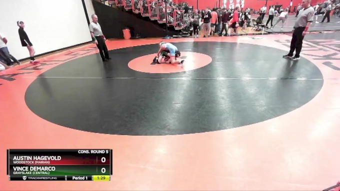 106 lbs Cons. Round 5 - VInce DeMarco, Grayslake (CENTRAL) vs Austin ...