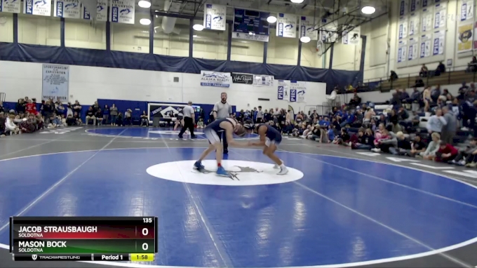 135 lbs 1st Place Match - Jacob Strausbaugh, Soldotna vs Mason Bock ...