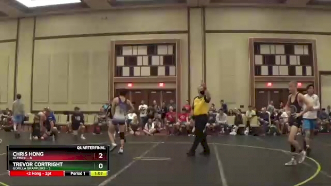 130 lbs Quarterfinals (8 Team) - Chris Hong, Olympic vs Trevor ...