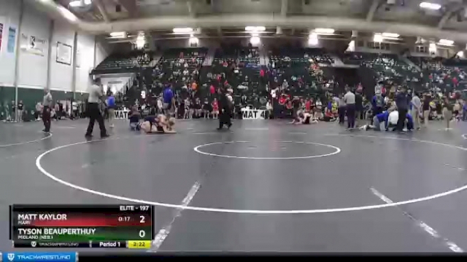 197 lbs Cons. Round 5 - Tyson Beauperthuy, Midland (Neb.) vs Matt ...
