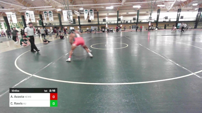 184 lbs Consi Of 8 #2 - Armando Acosta, Newberry vs Carsten Rawls, American