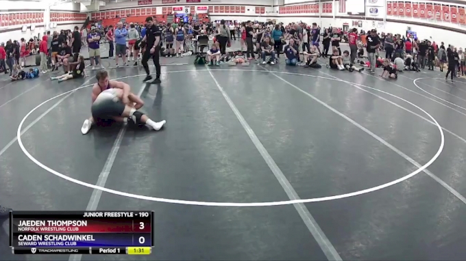 190 lbs Semifinal - Caden Schadwinkel, Seward Wrestling Club vs Jaeden ...