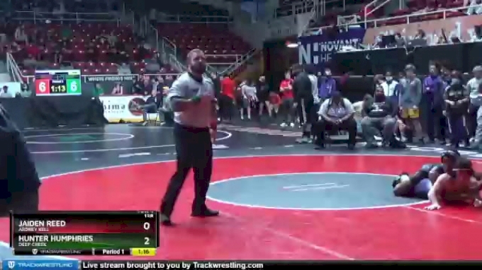 138 lbs Champ. Round 1 - Jaiden Reed, Ardrey Kell vs Hunter Humphries ...