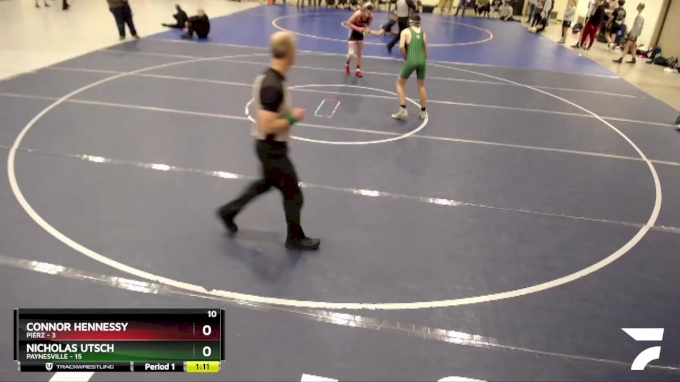 125 lbs Finals (8 Team) - Connor Hennessy, Pierz vs Nicholas Utsch ...