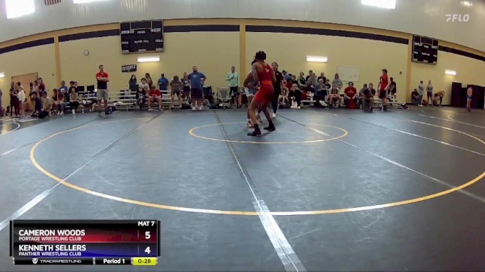 126 lbs Quarterfinal - Cameron Woods, Portage Wrestling Club vs Kenneth ...
