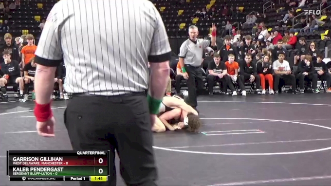 175 lbs Quarterfinal - Garrison Gillihan, West Delaware, Manchester vs ...