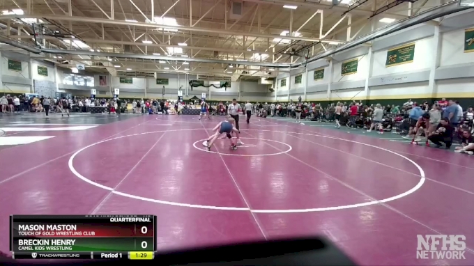 113 lbs Quarterfinal - Breckin Henry, Camel Kids Wrestling vs Mason ...