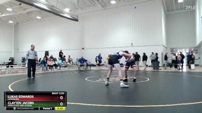 157 lbs Cons. Round 3 - Lukas Edwards, Lewisburg vs Clayten Jacobs, Vancleave High School
