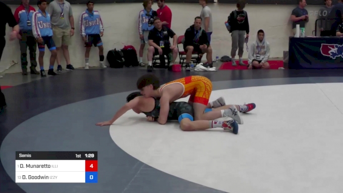 51 kg Semis - Domenic Munaretto, Illinois vs Daniel Goodwin, Izzy Style Wrestling