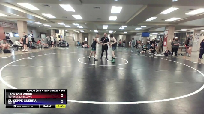 145 lbs Quarterfinal - Jackson Webb, Fighting Squirrels WC vs Guiseppe ...