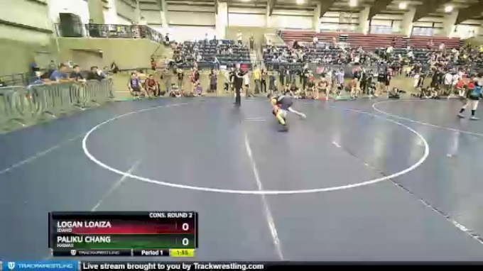 105 lbs Cons. Round 2 - Logan Loaiza, Idaho vs Paliku Chang, Hawaii