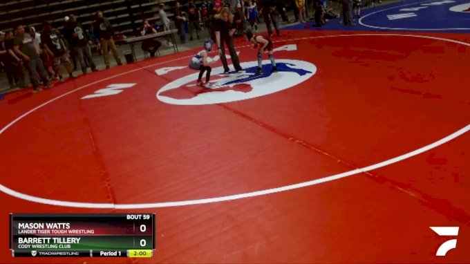 45 lbs Cons. Round 1 - Mason Watts, Lander Tiger Tough Wrestling vs ...