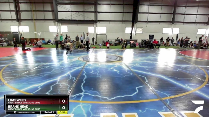 56-59 lbs Round 1 - Liam Wiley, Great Bridge Wrestling Club vs Brans ...