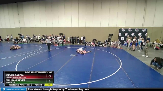 100 lbs Round 2 - William Alves, Lockwood vs Devin Garcia, Suples Wrestling Club