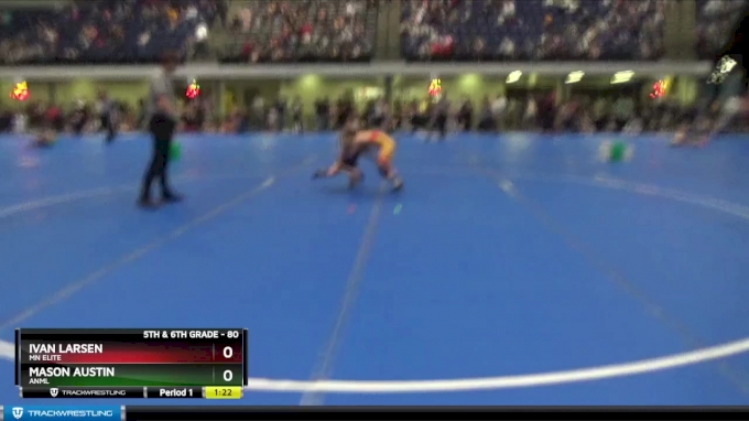 80 lbs Cons. Round 3 - Mason Austin, ANML vs Ivan Larsen, MN Elite