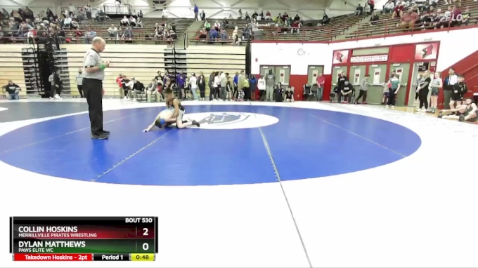 80-88 lbs Champ. Round 1 - Dylan Matthews, PAWS Elite WC vs Collin ...