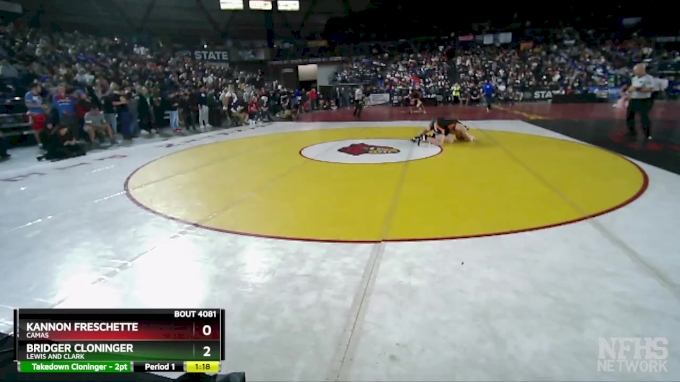 4A 175 lbs Champ. Round 1 - Bridger Cloninger, Lewis And Clark vs ...