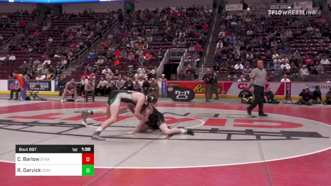 160 lbs Semifinal - Chase Barlow, Strath Haven vs Ryan Garvick, Central ...