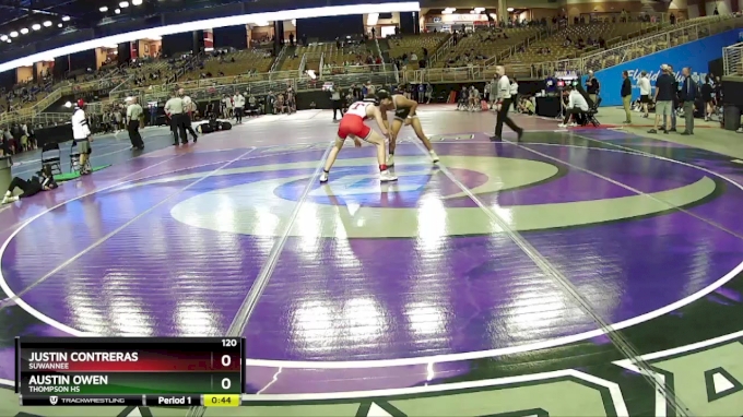 120 lbs Cons. Round 2 - Justin Contreras, Suwannee vs Austin Owen ... 120 lbs Cons. Round 2 - Justin Contreras, Suwannee vs Austin Owen ...