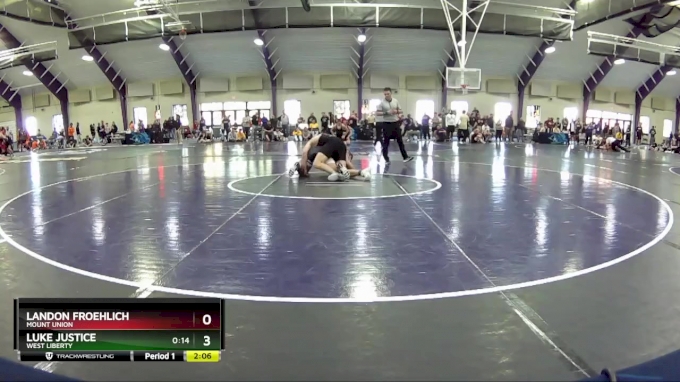 197 lbs Quarterfinal - Luke Justice, West Liberty vs Landon Froehlich ...