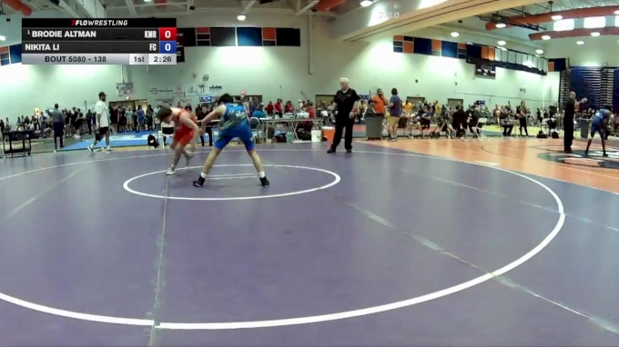 138 lbs Champ. Round 2 - Brodie Altman, Kellam Mat Rats vs Nikita Li ...