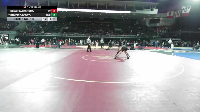 113 lbs Champ. Round 1 - Elias Castaneda, Bella Vista vs Bryce Dacoco ...