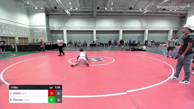113 lbs Rr Rnd 2 - Jared Hood, MetroWest United Red vs Peter Rincan ...
