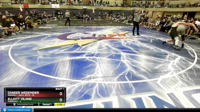 160 lbs Quarterfinals (8 Team) - Zander Wedemeier, Waverly - Shell Rock ...