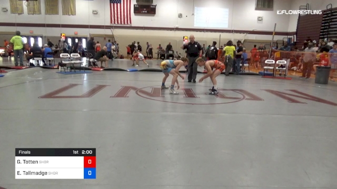 106 lbs Final - Garrett Totten, Shore Thing Wrestling Club vs Evan ...