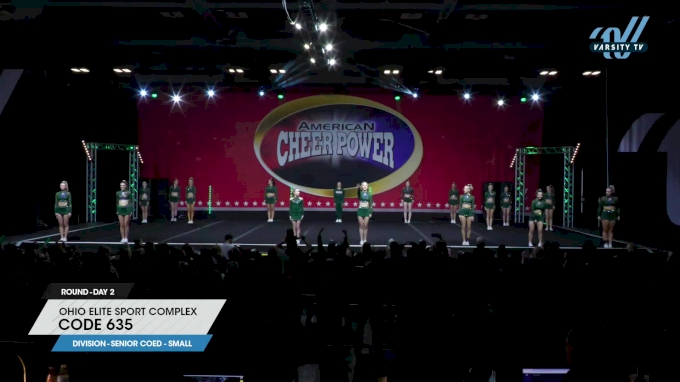 Ohio Elite Sport Complex - Code 635 [2023 L4 Senior Coed - Small Day 2 ...