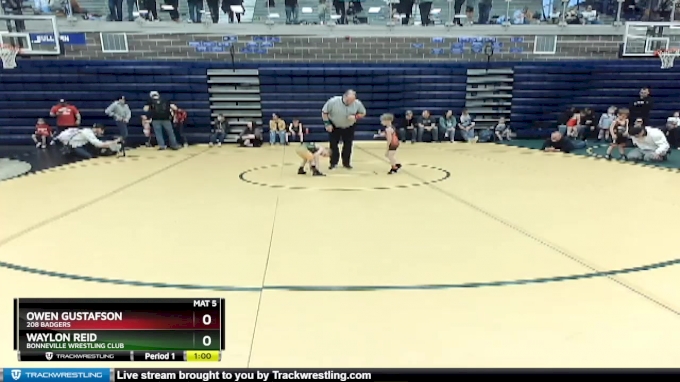 40 lbs Cons. Semi - Waylon Reid, Bonneville Wrestling Club vs Owen ...