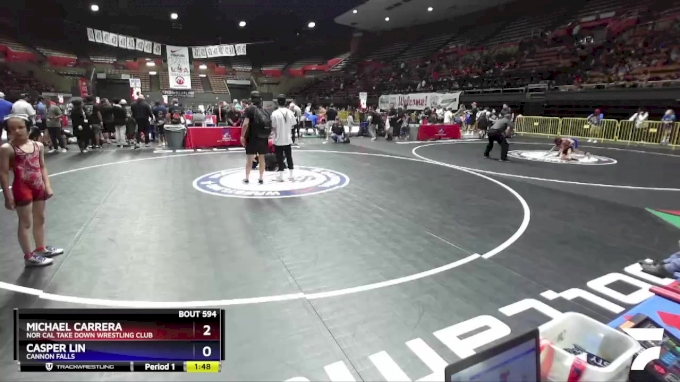 62 lbs Cons. Round 5 - Michael Carrera, Nor Cal Take Down Wrestling ...