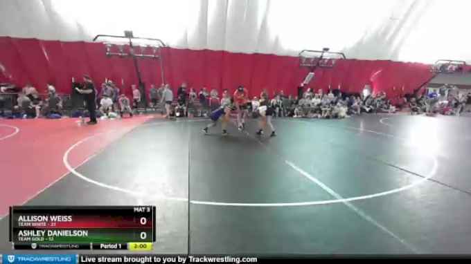 114 lbs Round 3 (6 Team) - Allison Weiss, Team White vs Ashley ...
