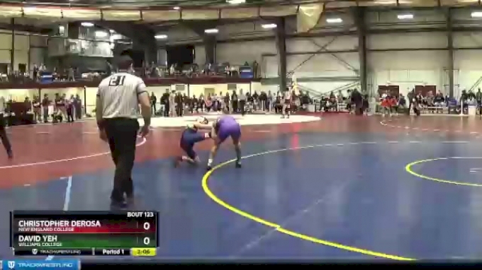 125 lbs Quarterfinal - Christopher DeRosa, New England College vs David ...