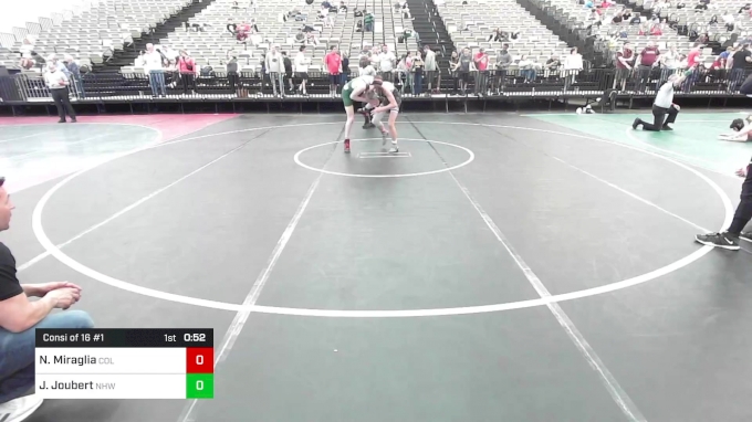 134-H lbs Consi Of 16 #1 - Nick Miraglia, Collingswood vs Joshua ...
