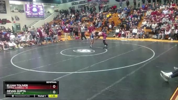 165 lbs Semis & 3rd Wb (16 Team) - Elijah Toliver, Central (Carroll) vs ...