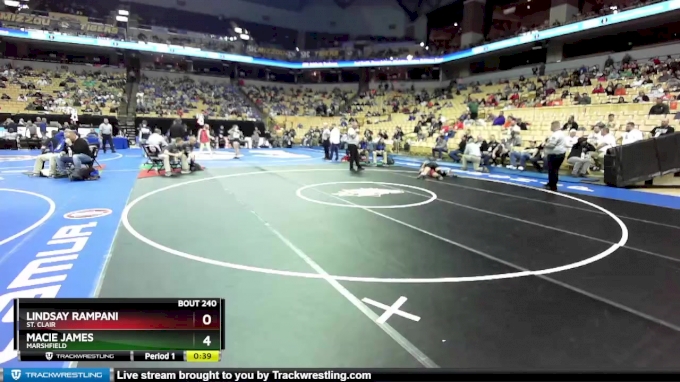 120 Class 1 lbs Cons. Round 1 - Lindsay Rampani, St. Clair vs Macie ...