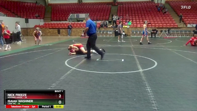 105 lbs Finals (2 Team) - Nick Freeze, Hoosier Havoc vs Isaiah Washner ...