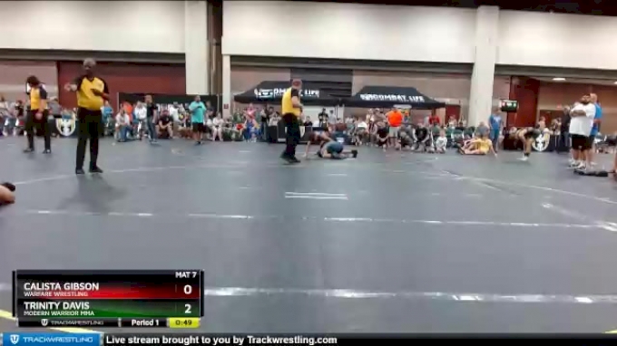 138 lbs Round 1 - Trinity Davis, Modern Warrior MMA vs Calista Gibson ...