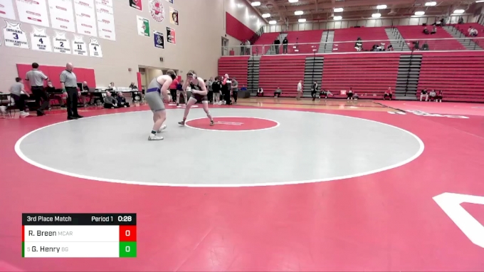 190 lbs 3rd Place Match - Gunner Henry, Brownsburg vs Rylan Breen, Mt ...