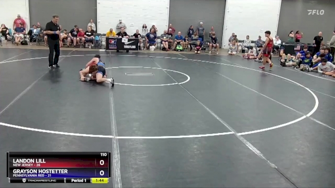 110 lbs Quarters & 1st Wb (16 Team) - Landon Lill, New Jersey vs ...