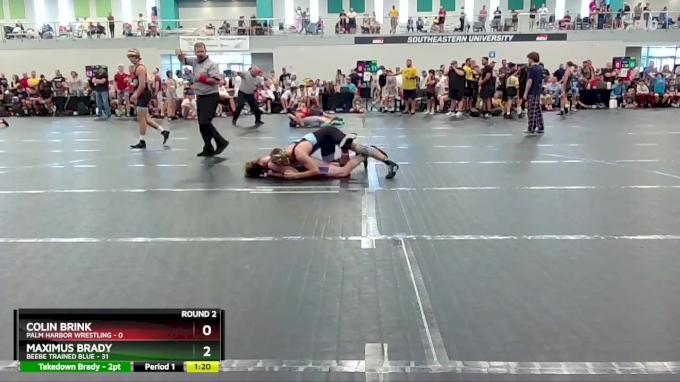 138 lbs Round 2 (6 Team) - Maximus Brady, Beebe Trained Blue vs Colin ...