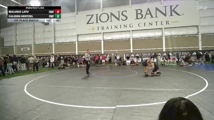 102 lbs 1st Place Match - Caliden Hertzel, Olympus-Skyline vs Malusio ...