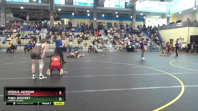 120 lbs Cons. Round 2 - Joshua Jackson, Calvert Hall College vs Theo ...