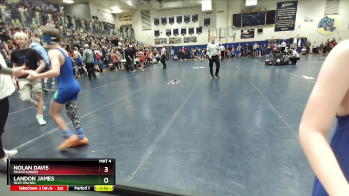 80 lbs Cons. Round 1 - Landon James, Northwood vs Nolan Davis, Mountainside