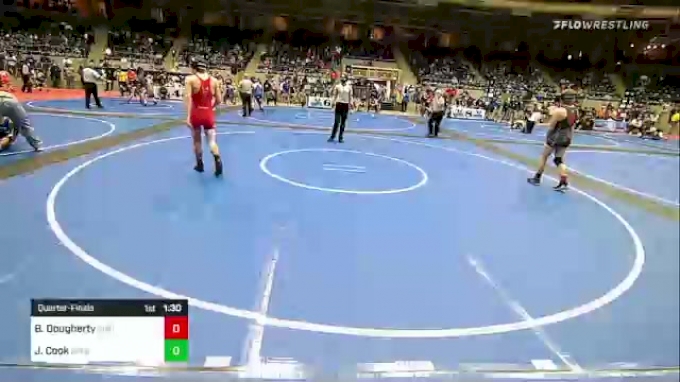 155 lbs Quarterfinal - Brayden Dougherty, Chickasha vs Jacob Cook ...