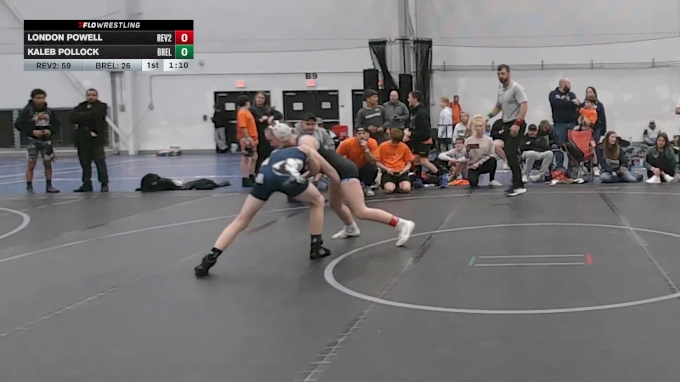 100 lbs Round 2 (6 Team) - Kaleb Pollock, Brawler Elite vs London ...