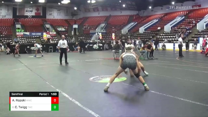 130 lbs Semifinal - Collin Twigg, Tomahawk Wrestling Club vs Alex ...