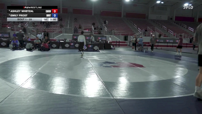 59 lbs Champ. Round 1 - Ashley Whetzal, Kellam Mat Rats Wrestling Club ...