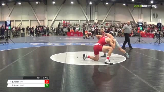 165 lbs Round of 32 - Evan Wick, Wisconsin vs Clay Lautt, North Carolina